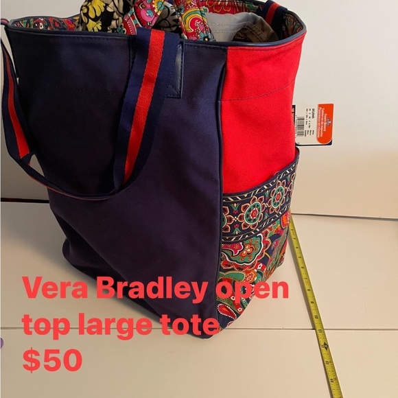 Vera Bradley | Bags | Vera Bradley Large Open Top Tote | Poshmark
